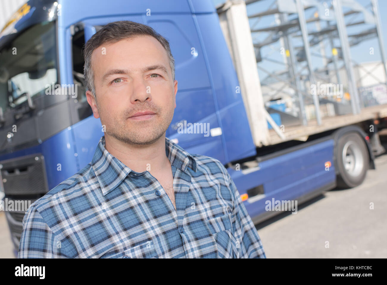 Lorry driver posing hi-res stock photography and images - Alamy