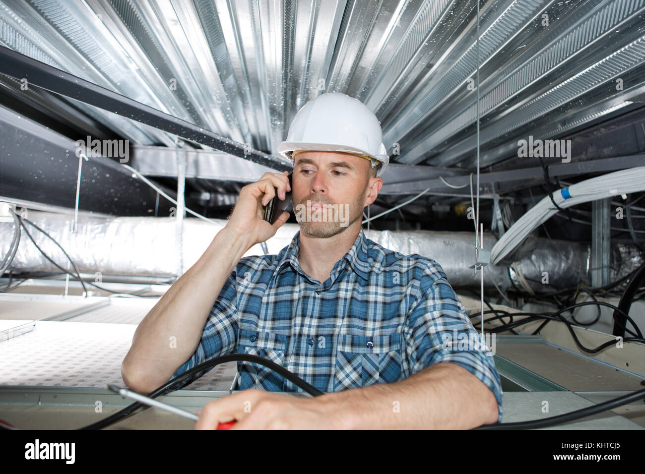 heating insulation on the ceiling Stock Photo - Alamy