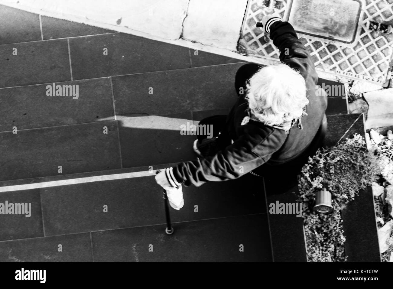 Difficulty alone Black and White Stock Photos & Images - Alamy