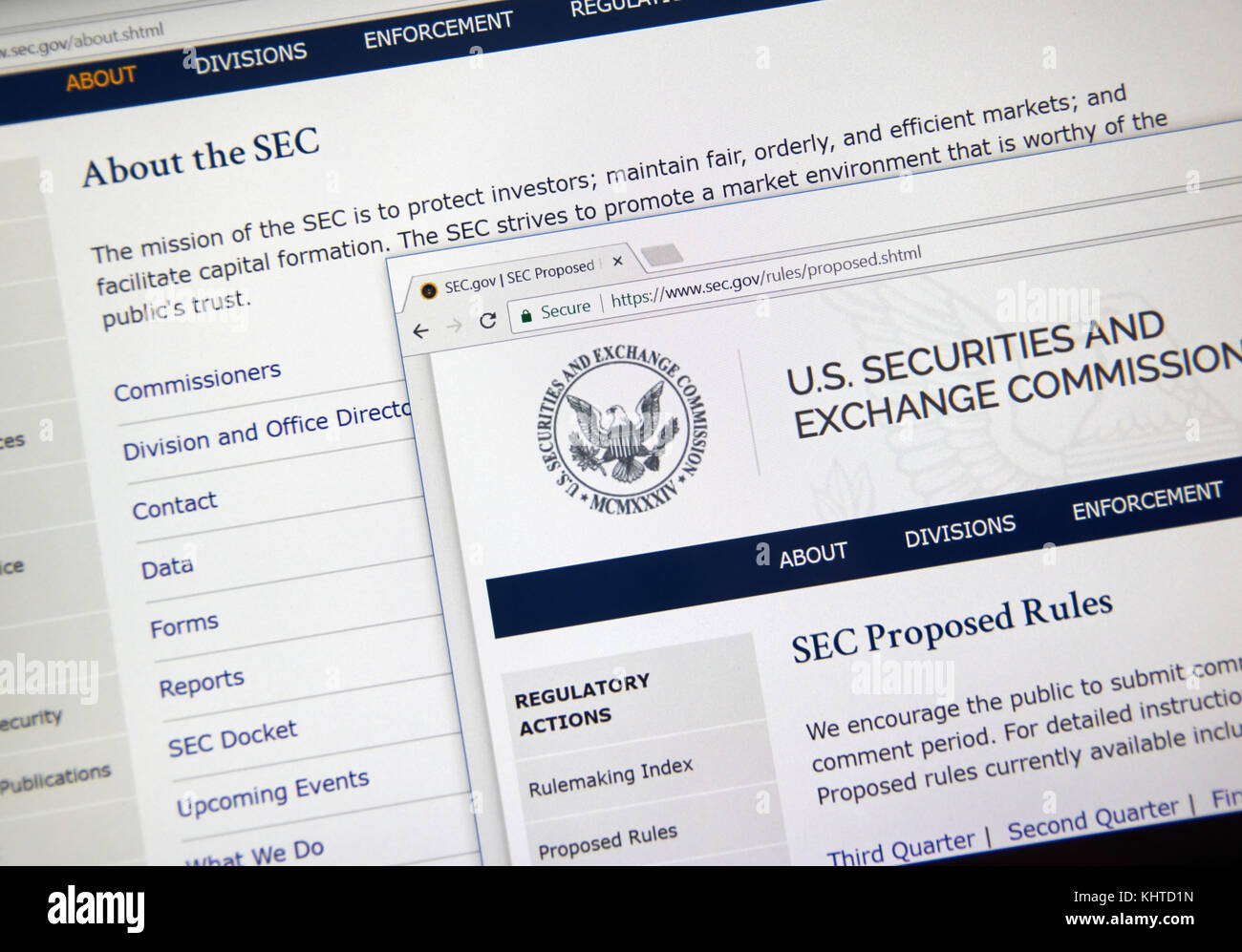 Sec securities and exchange commission hi-res stock photography and ...