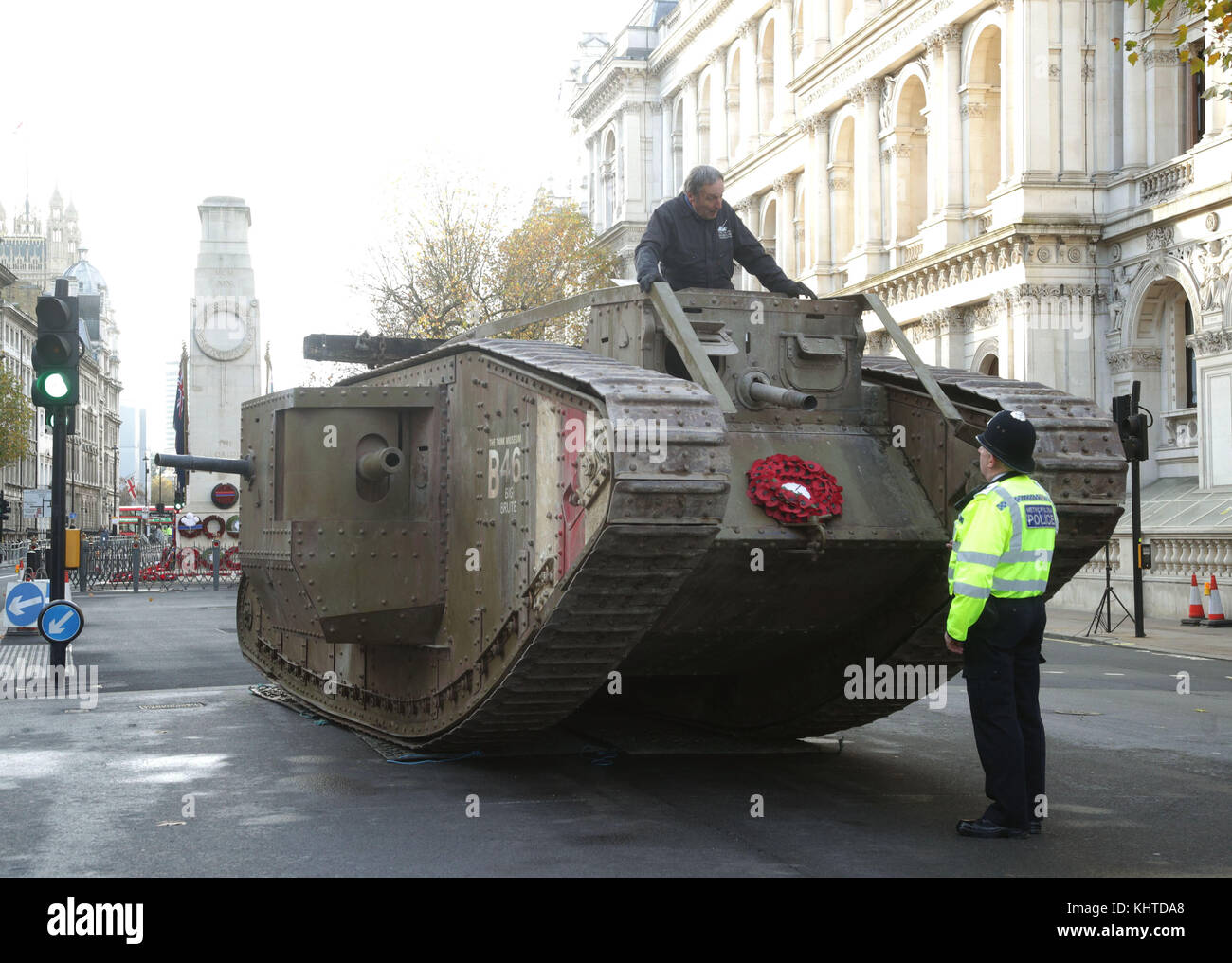Police officer and former Gulf War Tank Commander Spike Yarrow, speaks ...