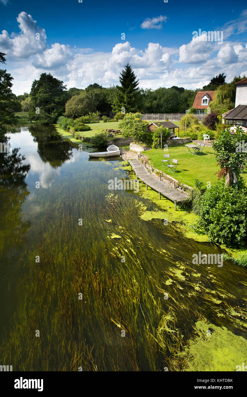 UK, England, Norfolk, The Brecks, Brandon, Little Ouse River Stock ...