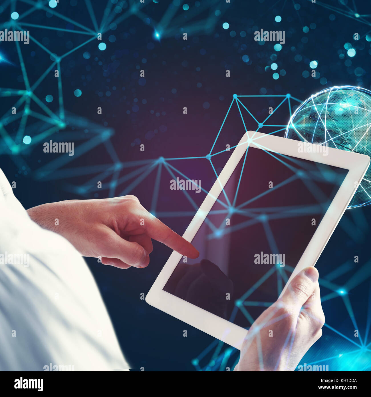 Concept of global internet connection network Stock Photo - Alamy