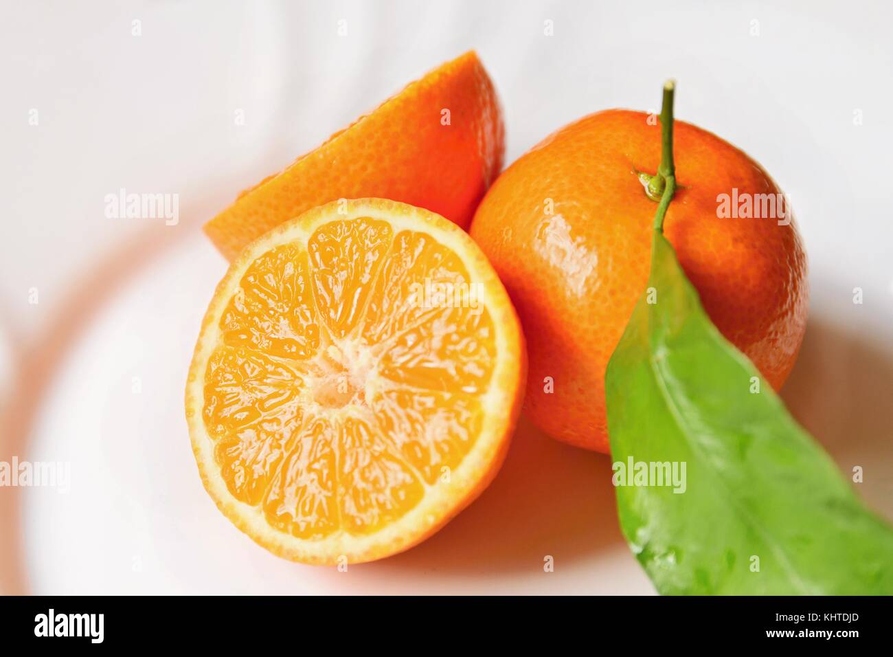 Beautiful fresh fruit - tangerine. Isolated on a clean background Stock ...