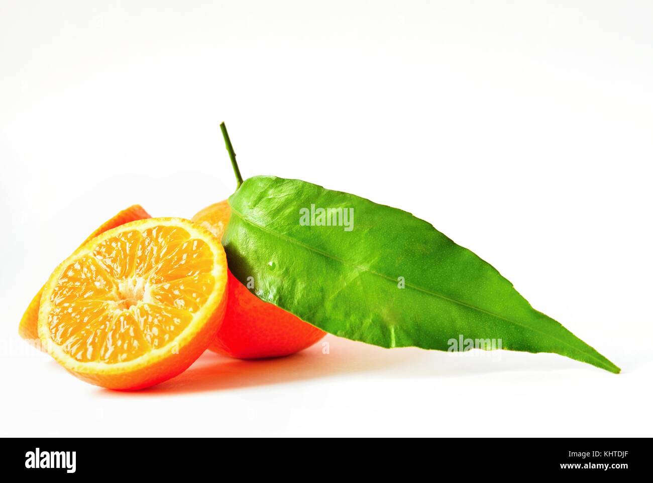 Beautiful fresh fruit - tangerine. Isolated on a clean background Stock ...