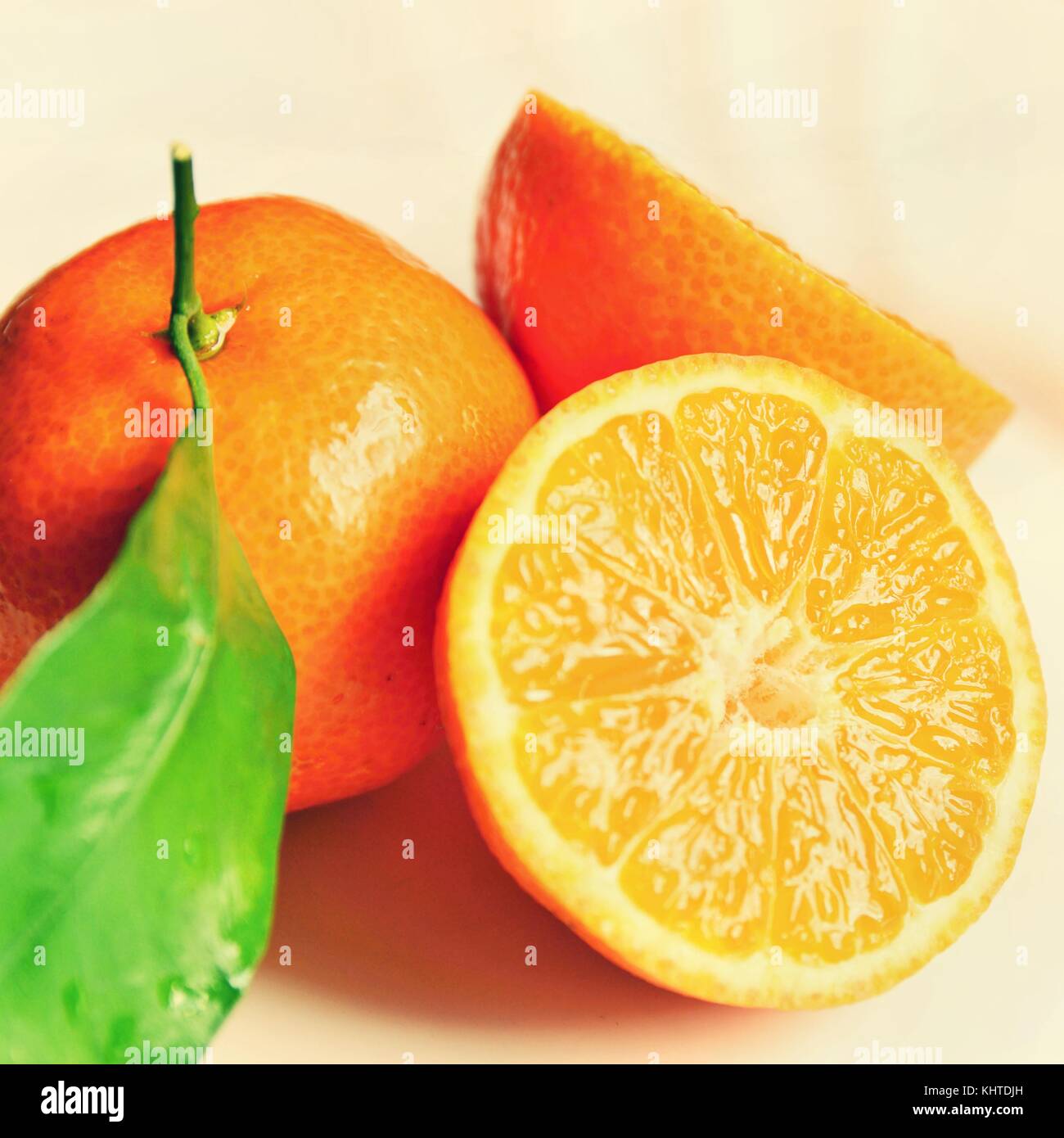 Beautiful fresh fruit - tangerine. Isolated on a clean background Stock ...