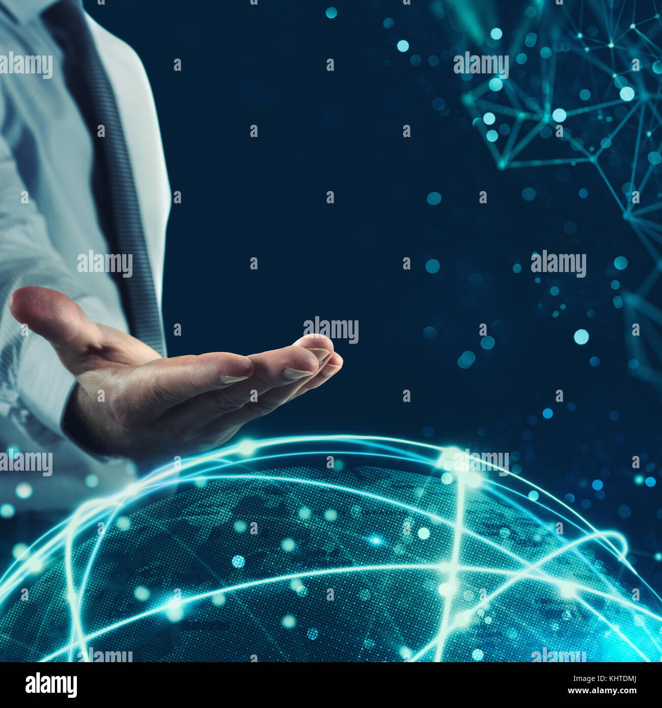 Manage global internet communication Stock Photo - Alamy