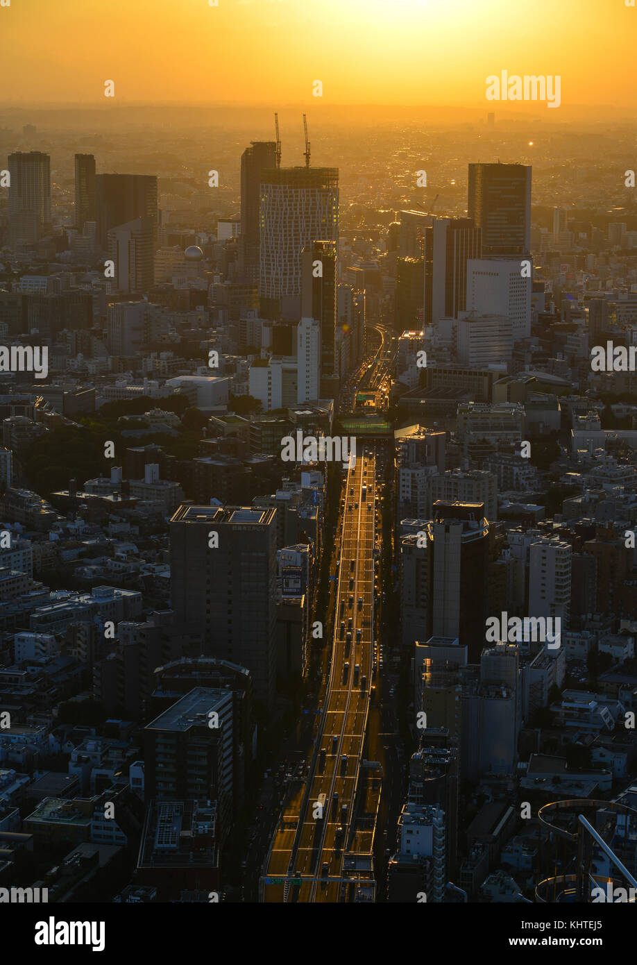 Tokyo, Japan - Sep 29, 2017. Cityscape of Tokyo, Japan. The Greater ...