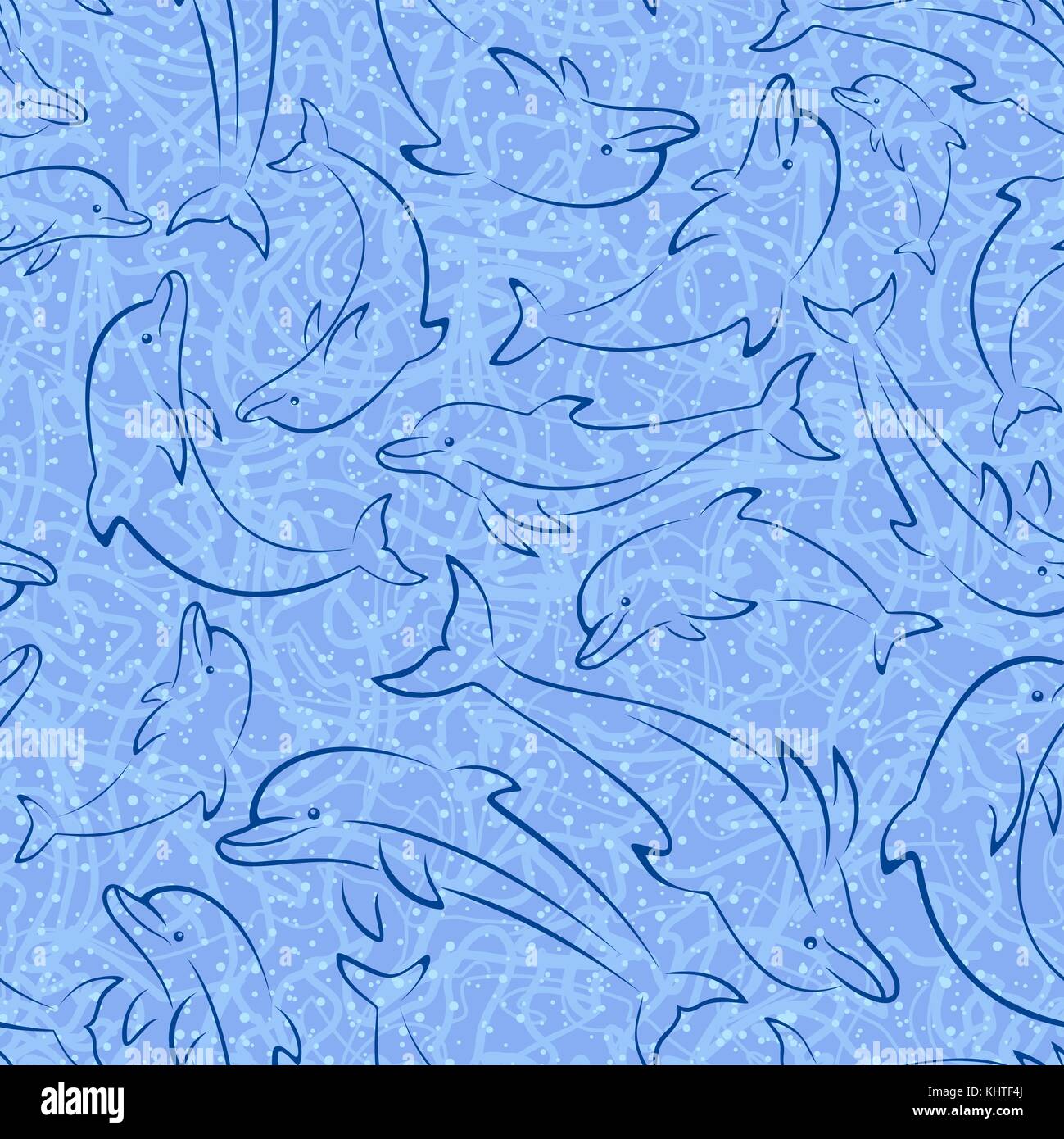 Silhouette dolphin underwater on Stock Vector Images - Alamy