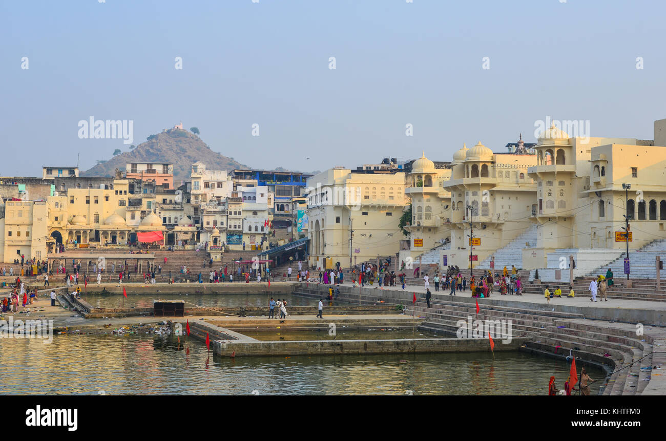 Pushkar, India - Nov 5, 2017. Cityscape of Pushkar, India. Pushkar has ...