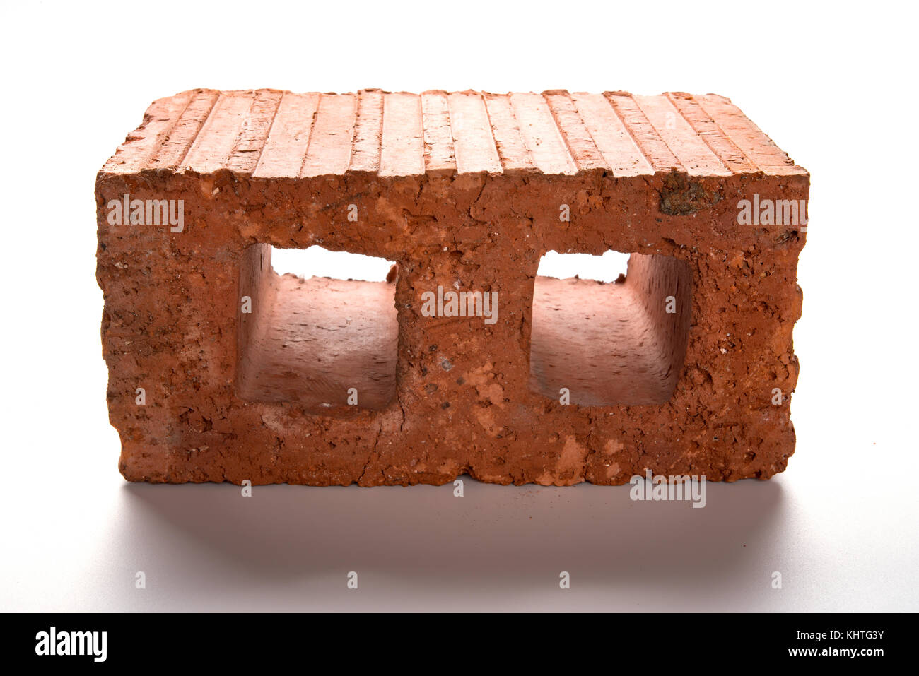 front view brick on a white background Stock Photo - Alamy