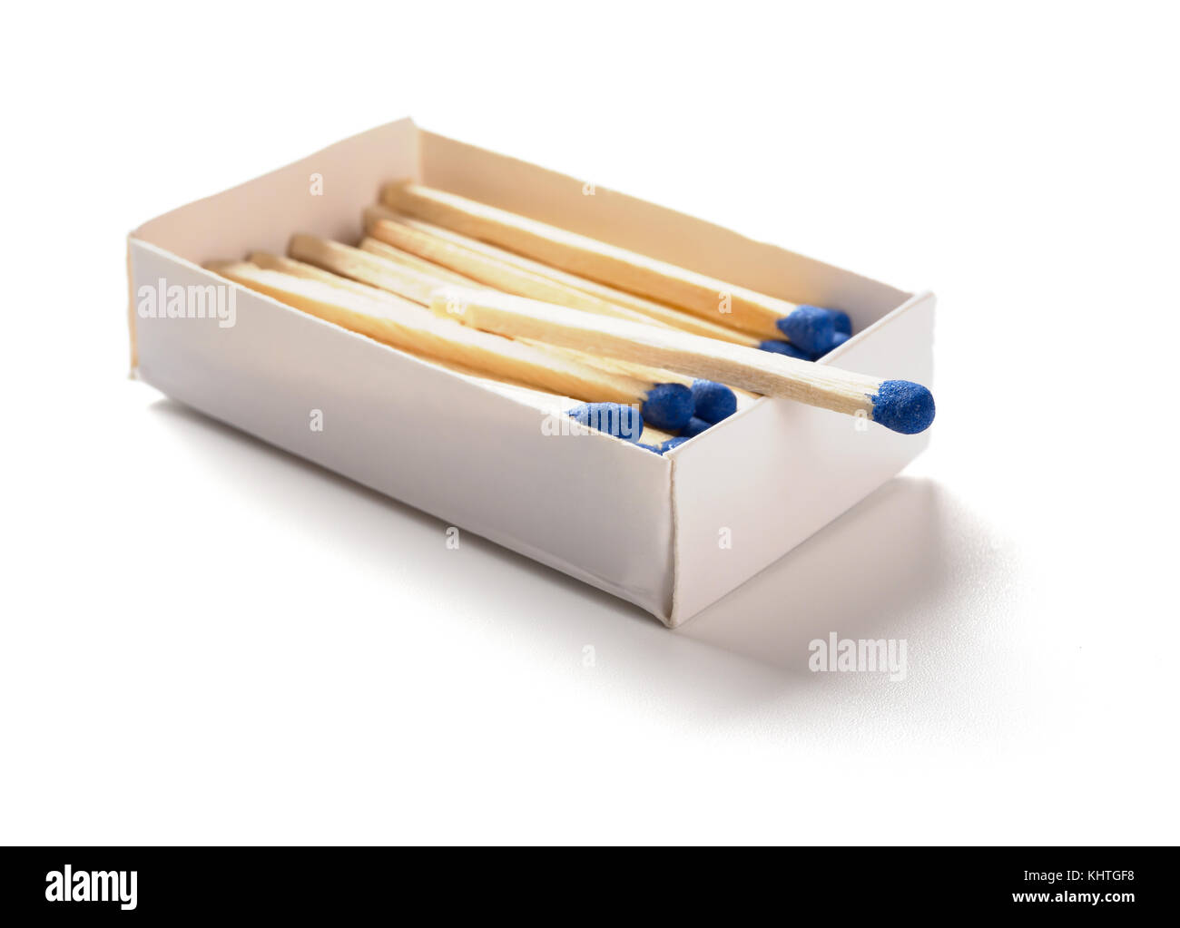 side view matchbox on white with clipping path Stock Photo - Alamy