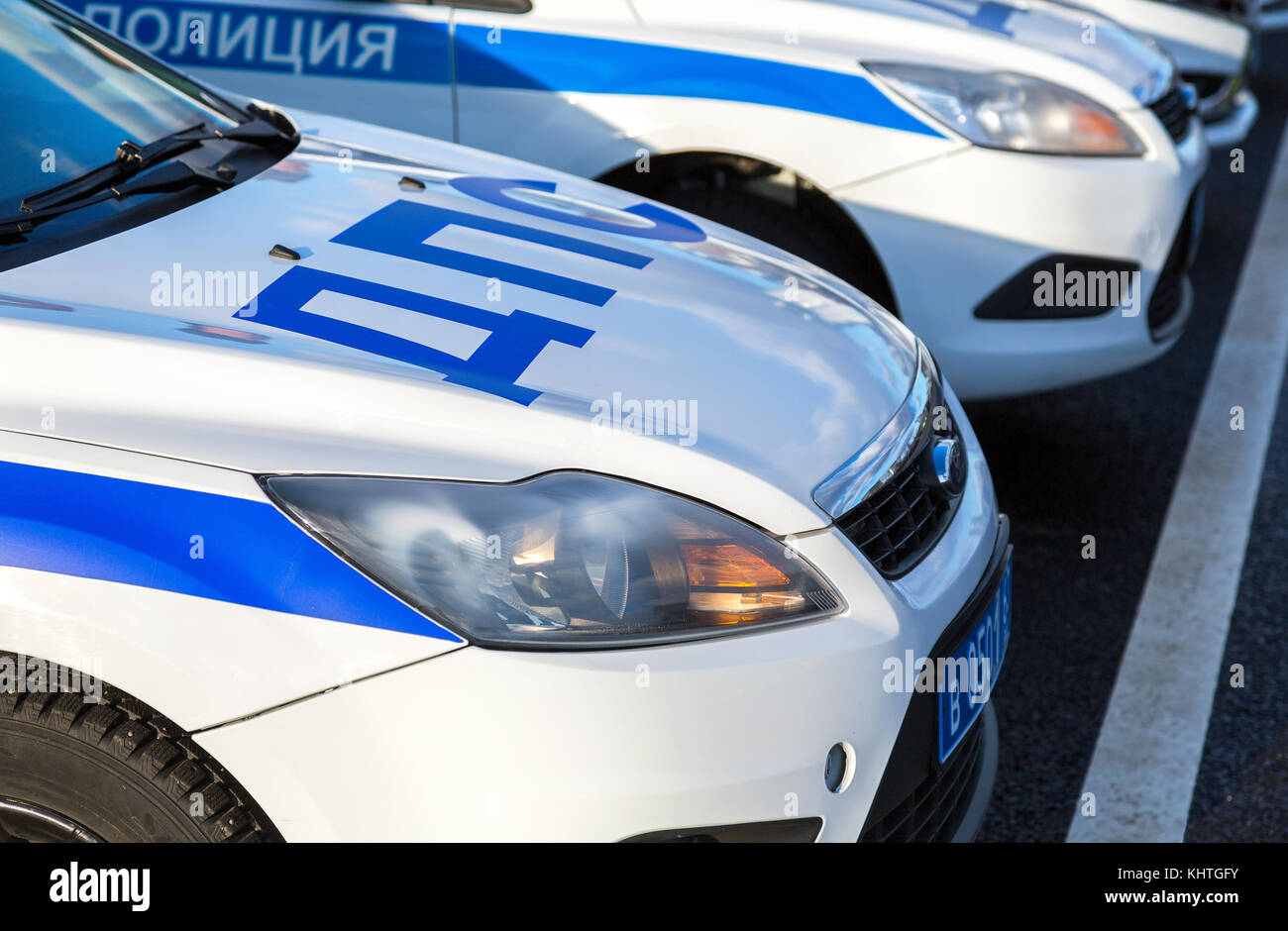 Samara, Russia - November 16, 2017: Russian police patrol cars of the ...