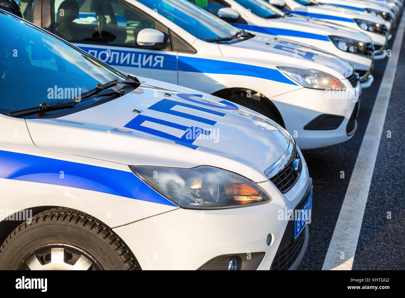 Samara, Russia - November 16, 2017: Russian police patrol cars of the ...