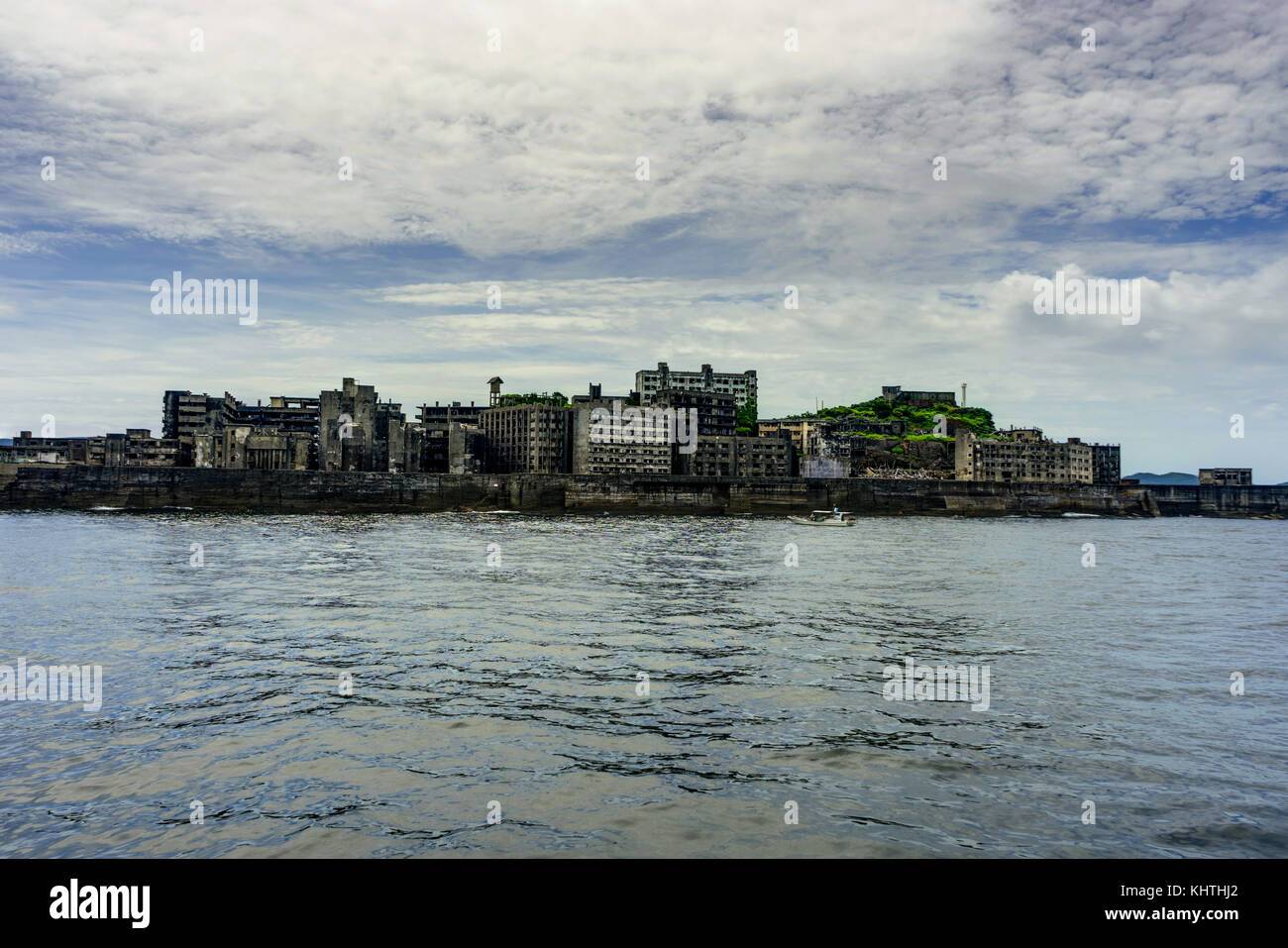 Nagasaki, Hashima, Japan - October 2017: Ghost town on an abandoned ...