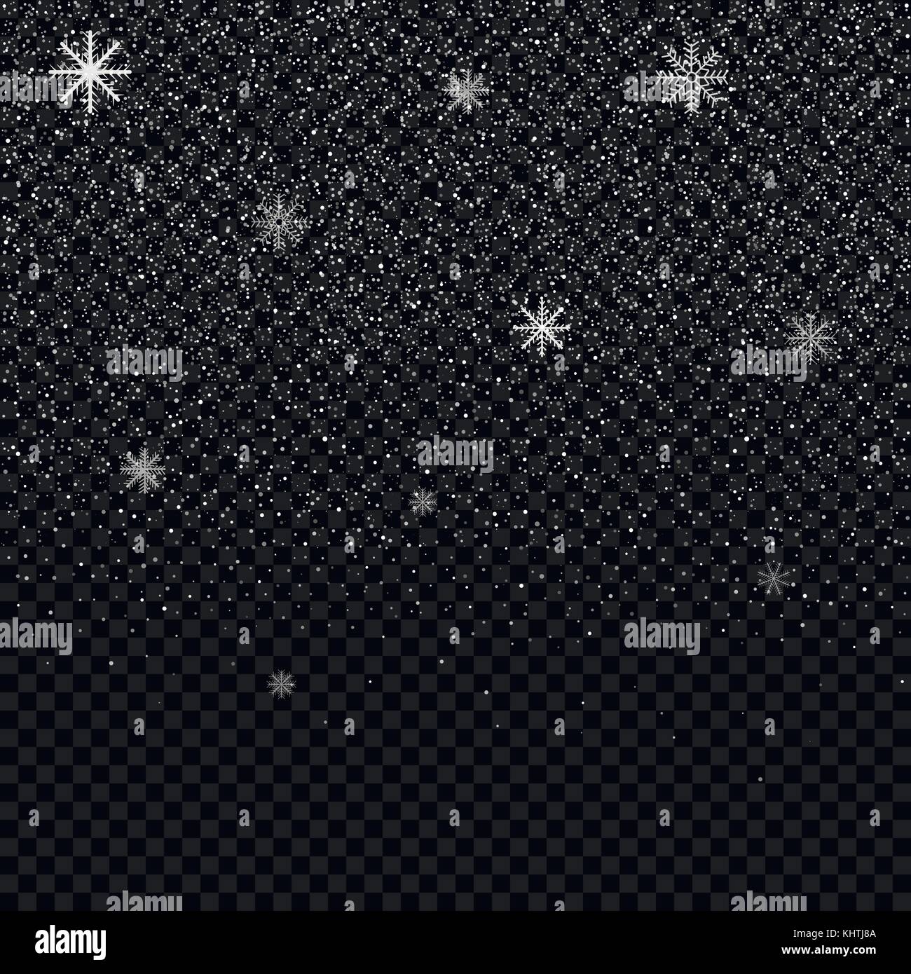 Winter snow fall overlay Stock Vector Images - Alamy