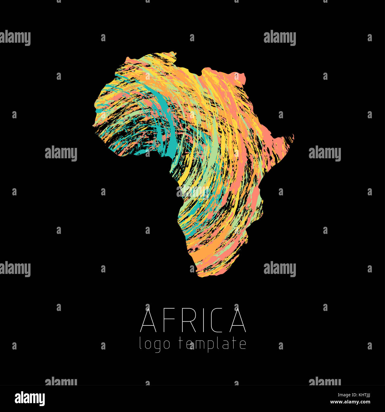 Creative map african continent hi-res stock photography and images - Alamy