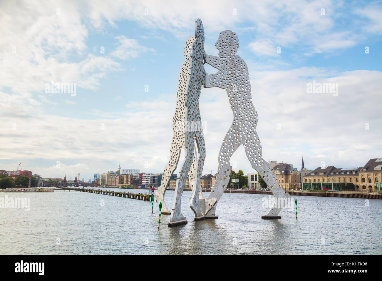 His is one in a series of molecule man sculptures hi-res stock ...
