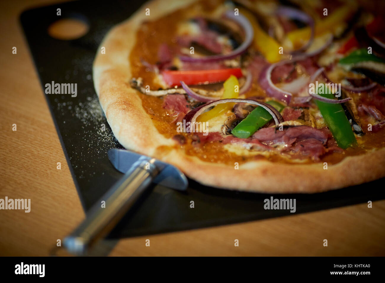 A pizza from the new pizza and grill menu at Marston's The Old Duke pub ...