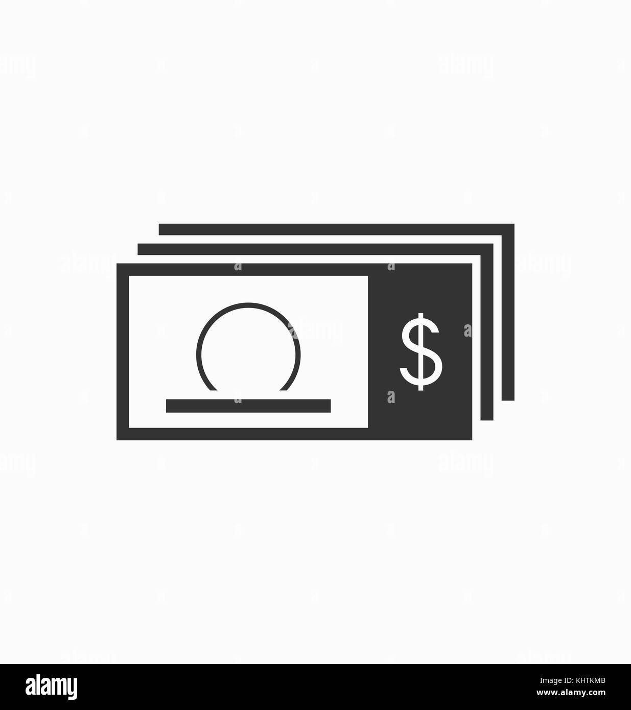 Cash money isolated icon Stock Vector Images - Alamy