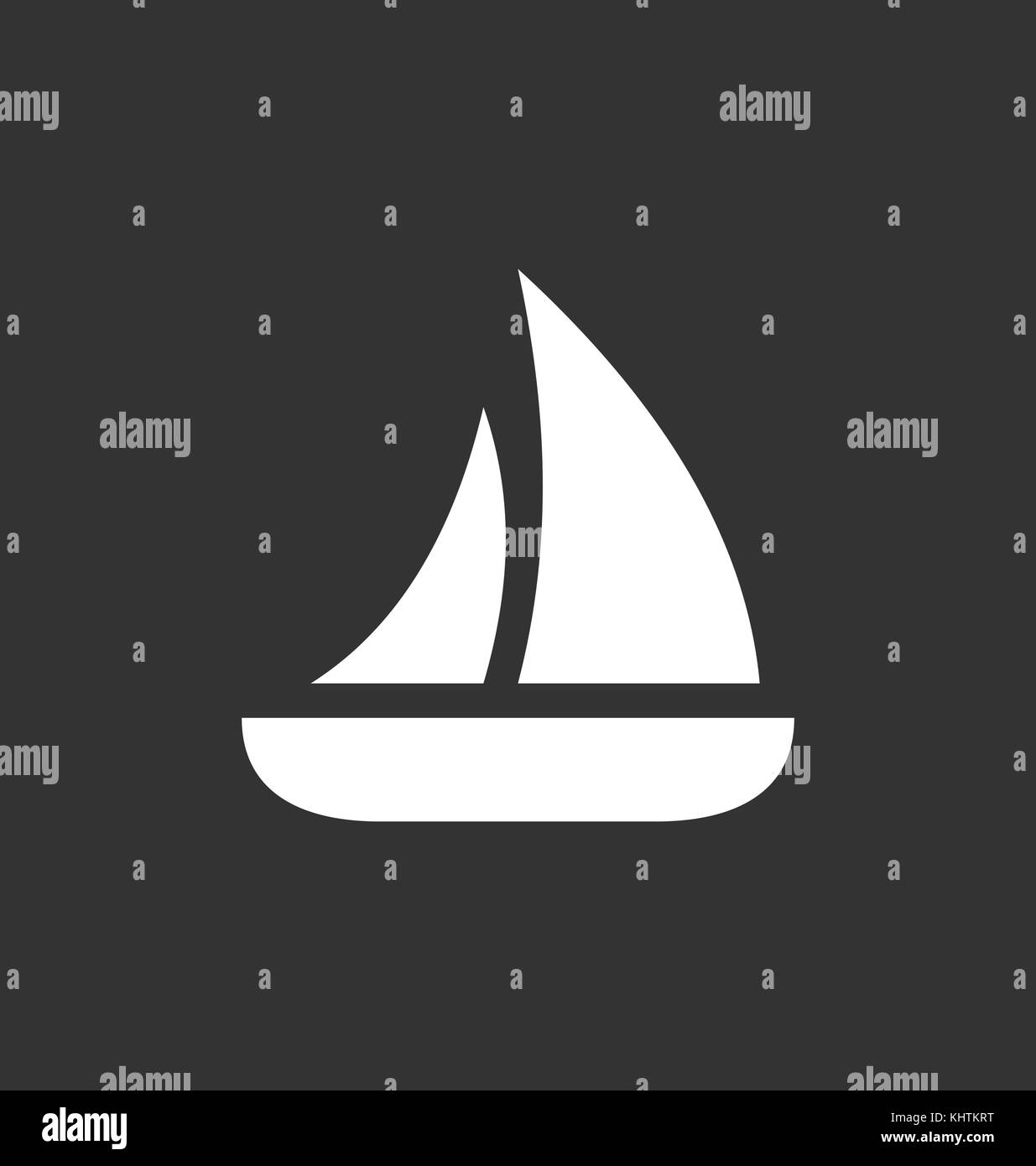 Sailboat vector vectors hi-res stock photography and images - Alamy