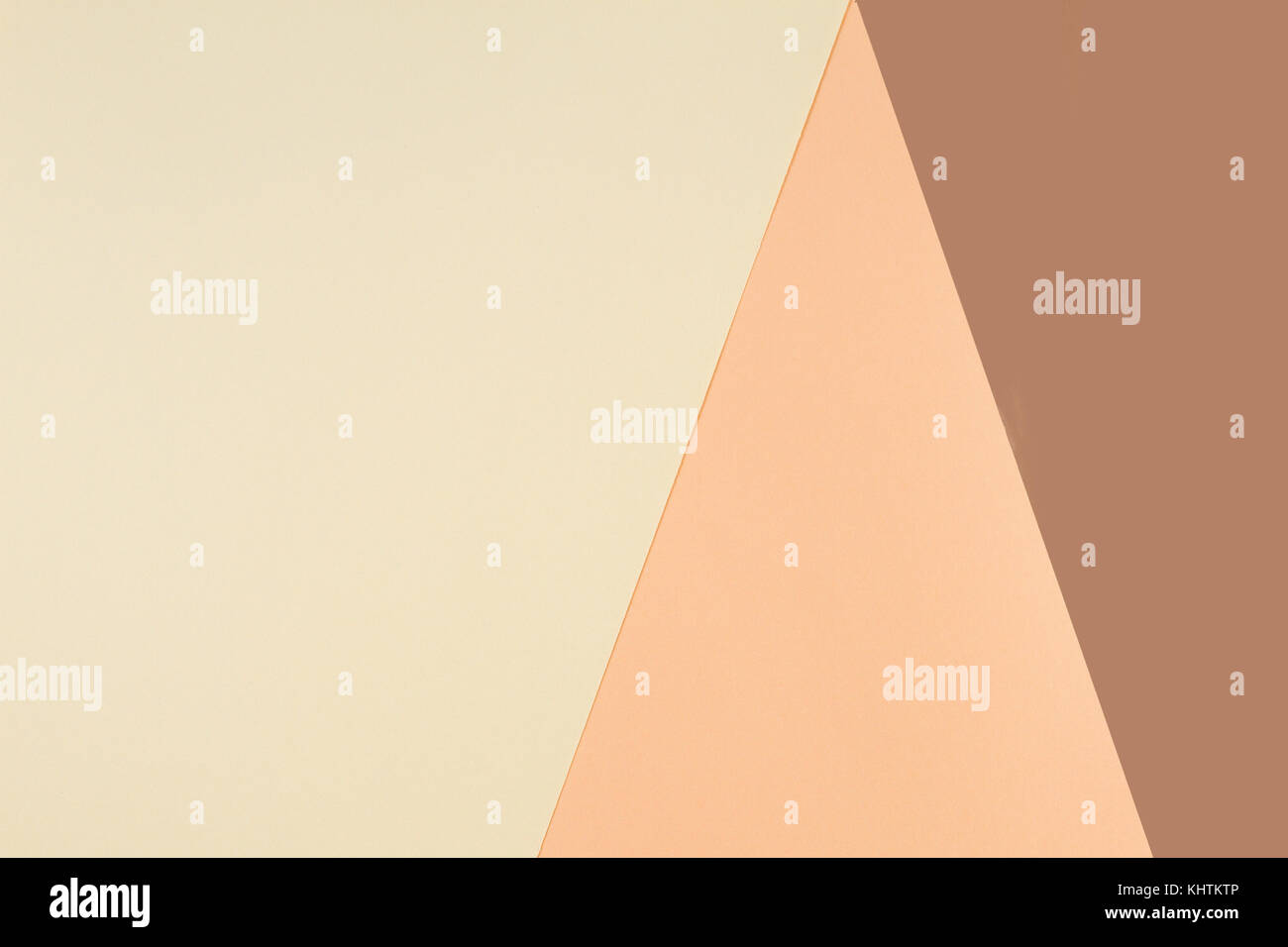 Color papers geometry composition background with pink, beige and brown ...