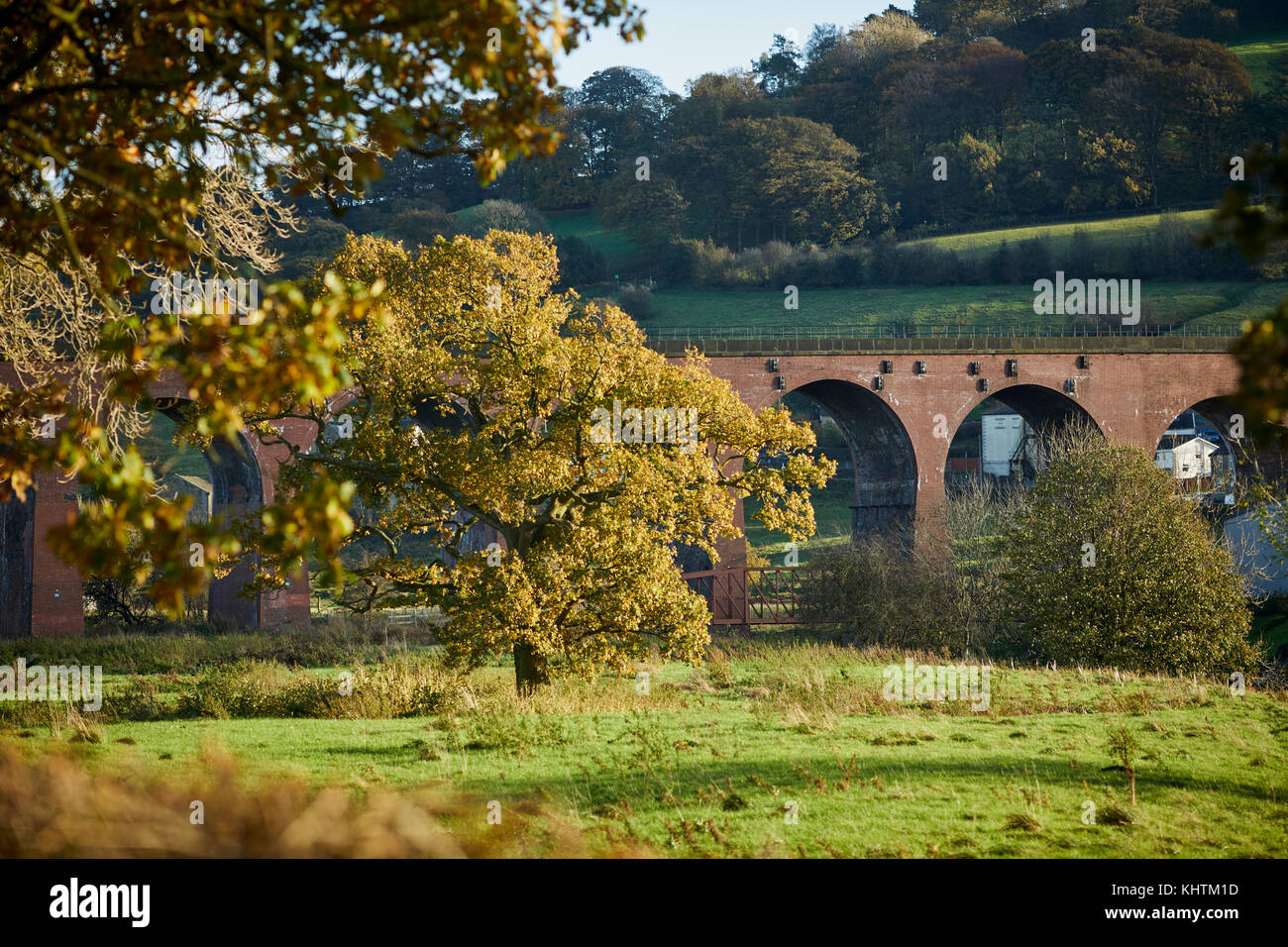 Autumn in Ribble Valley village Whalley in Lancashire, listed Whalley ...