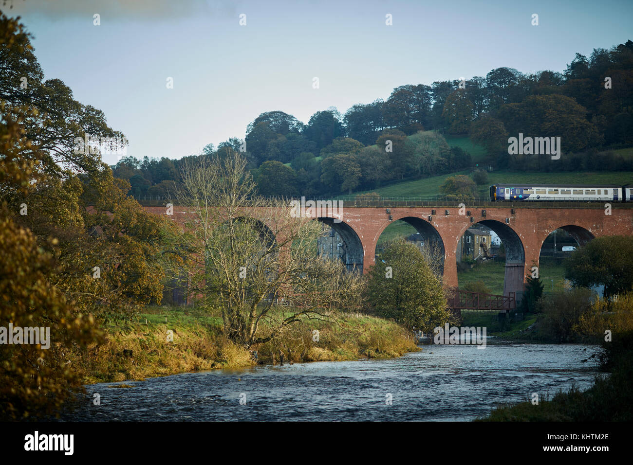 Autumn in Ribble Valley village Whalley in Lancashire, listed Whalley ...