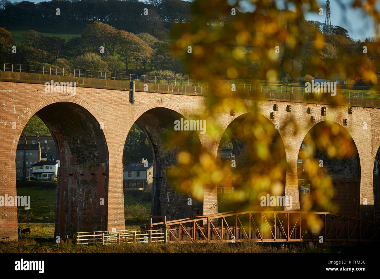 Autumn in Ribble Valley village Whalley in Lancashire, listed Whalley ...