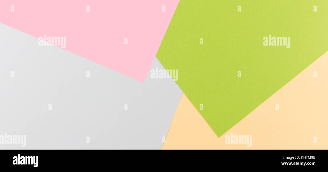 Abstract colorful pastel paper banner background Stock Photo - Alamy