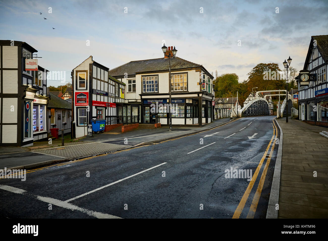 The Northwich Town Swing Bridge over the River Weaver featuring the ...