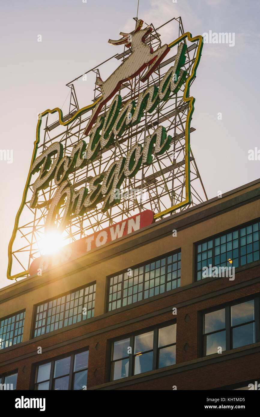 Portland sign hi-res stock photography and images - Alamy