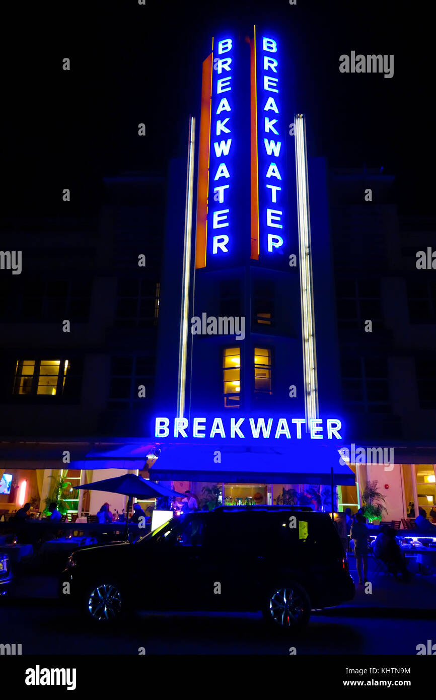 The Breakwater Hotel Miami Beach, Miami, Florida, United States Stock ...