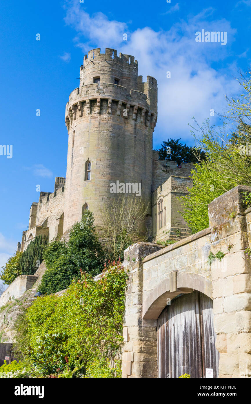 Warwick Castle tower Stock Photo - Alamy