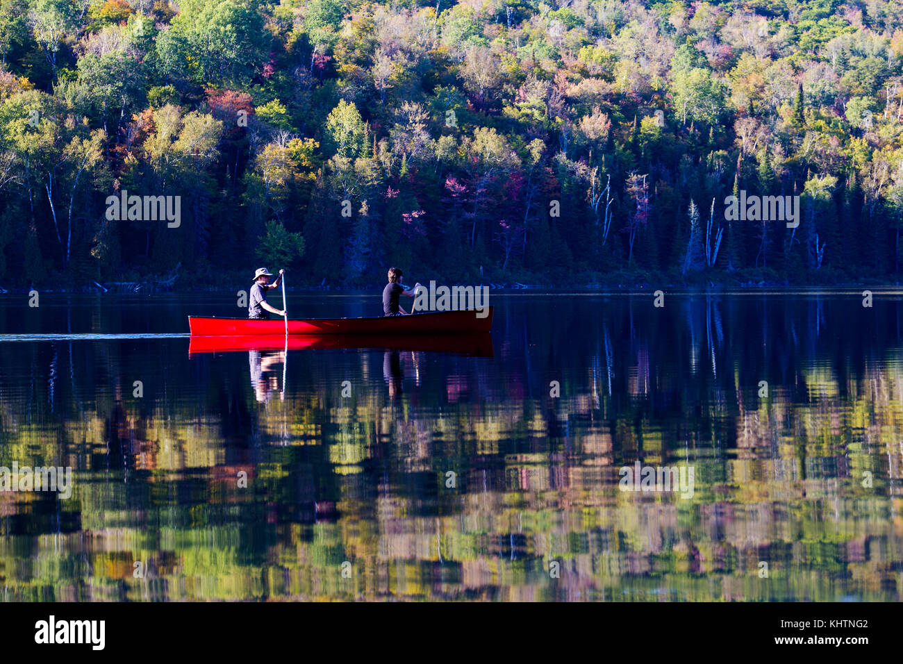 Early fall in La Mauricie National Park, Quebec, Canada Stock Photo - Alamy