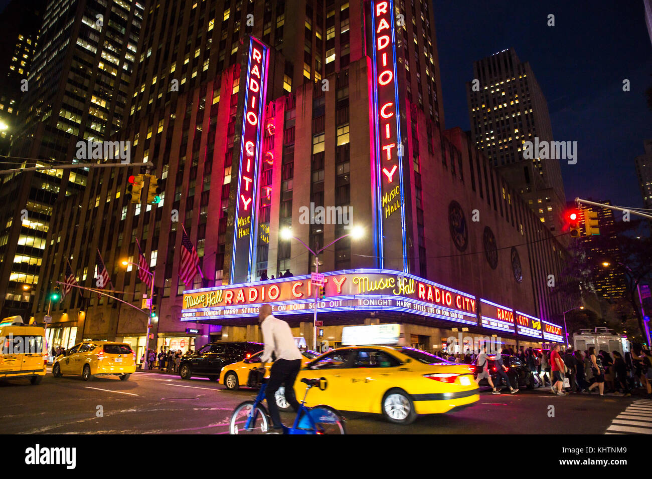 Radio City Music Hall Outside At Night
