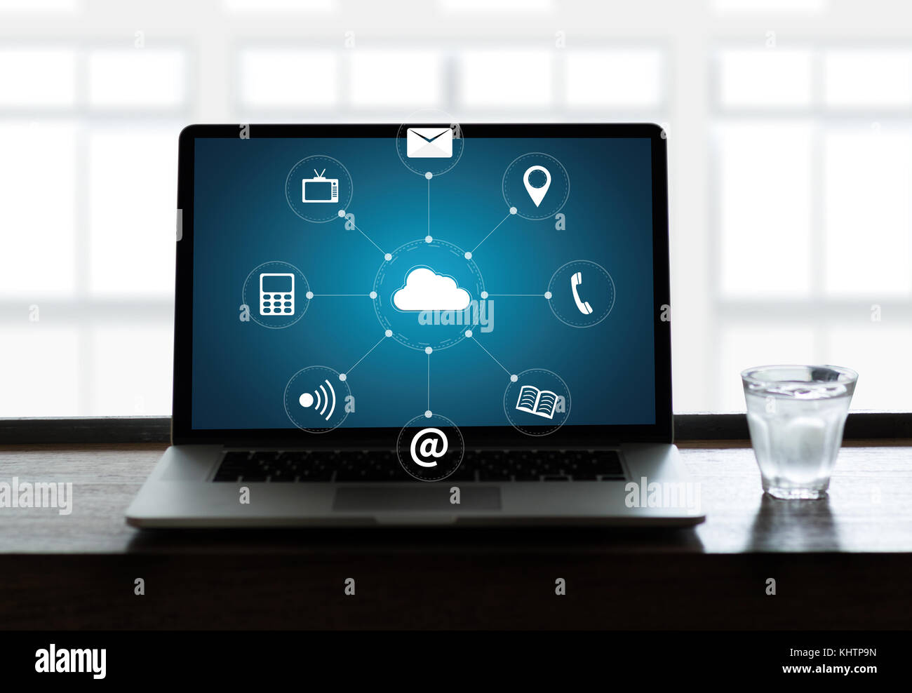 Cloud Computing diagram Network Data Storage Technology Service Stock ...