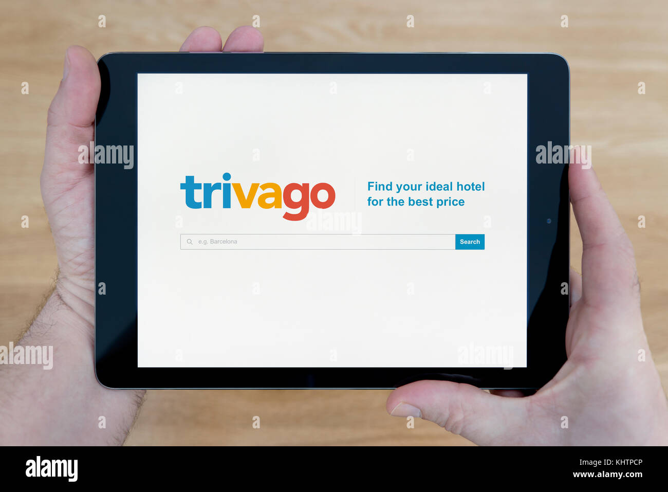 Trivago screen hi-res stock photography and images - Alamy