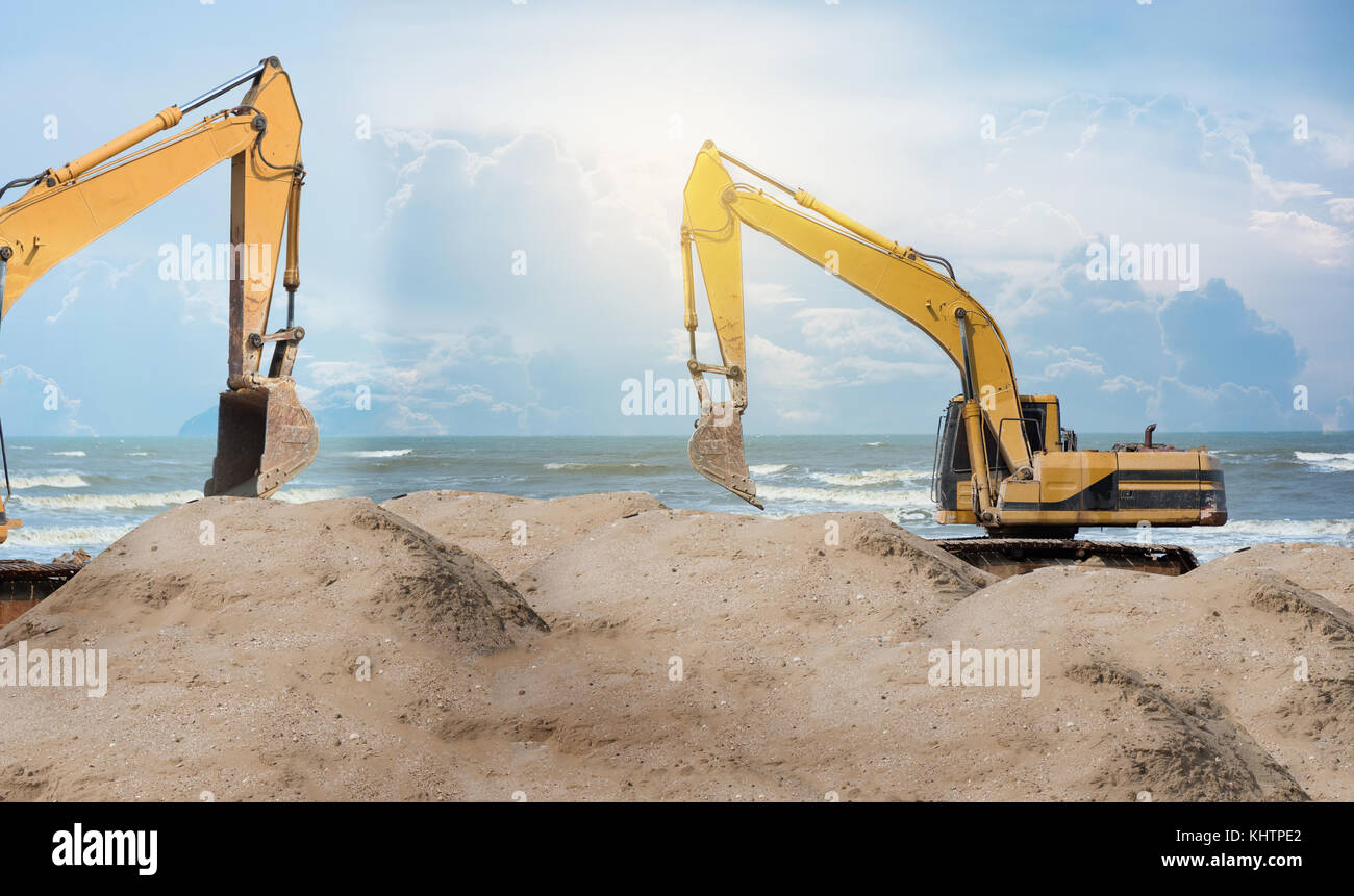 man work construction site excavator earthmoving Stock Photo - Alamy
