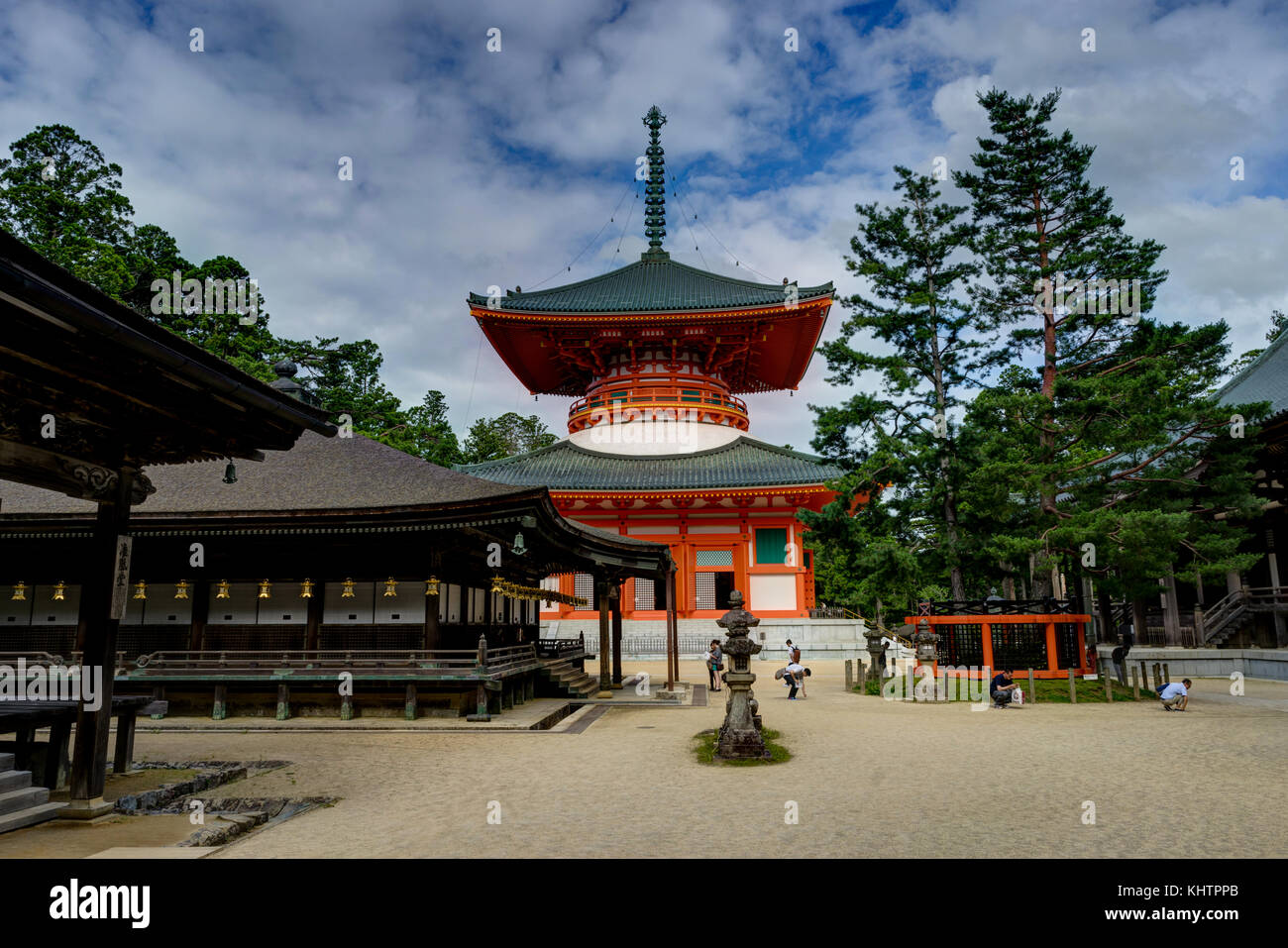 Koyasan Danjo Garan Temple Shrine Japan Stock Photo - Alamy