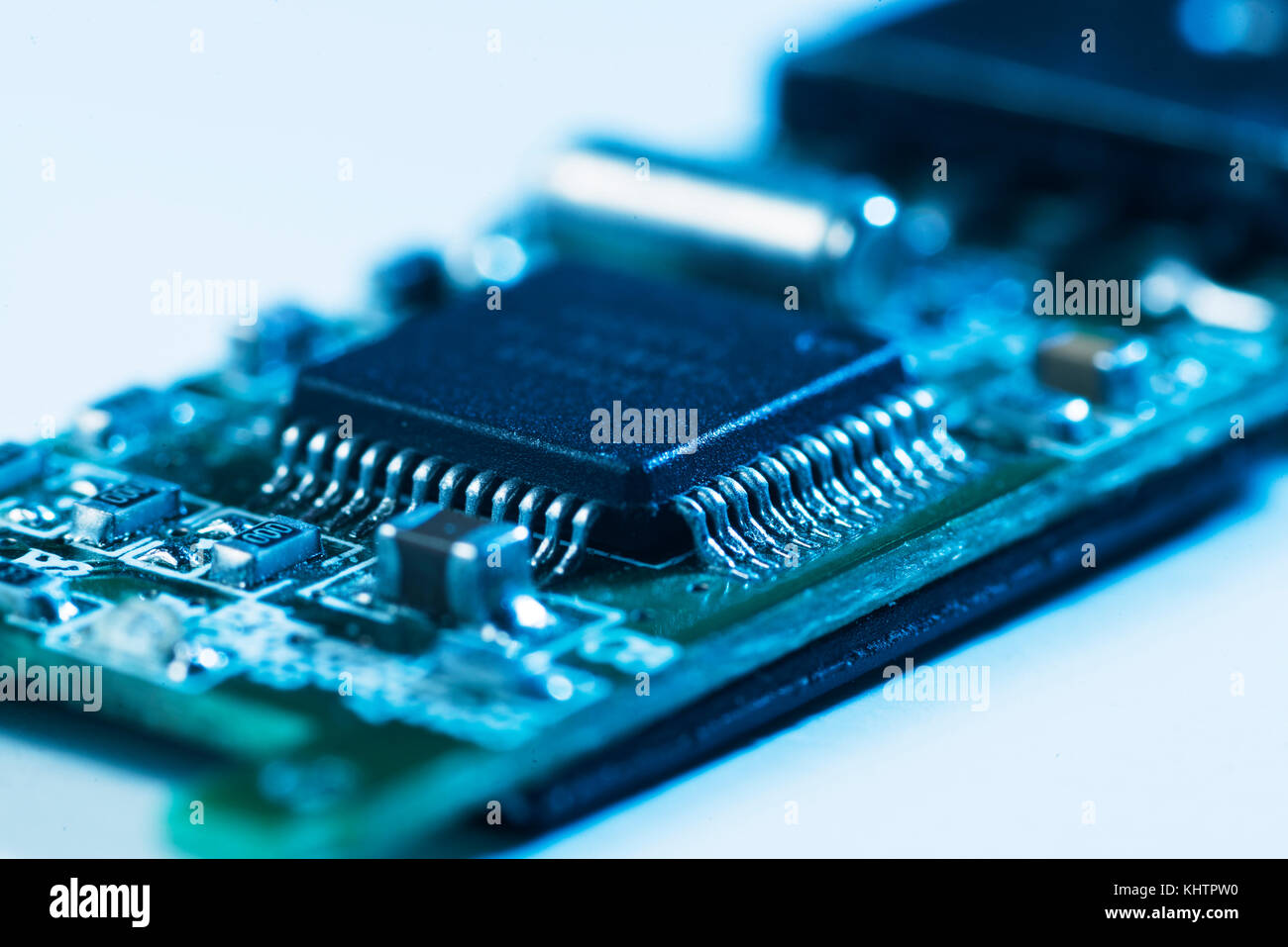 Inside of a USB Flash memory close up shot Stock Photo - Alamy