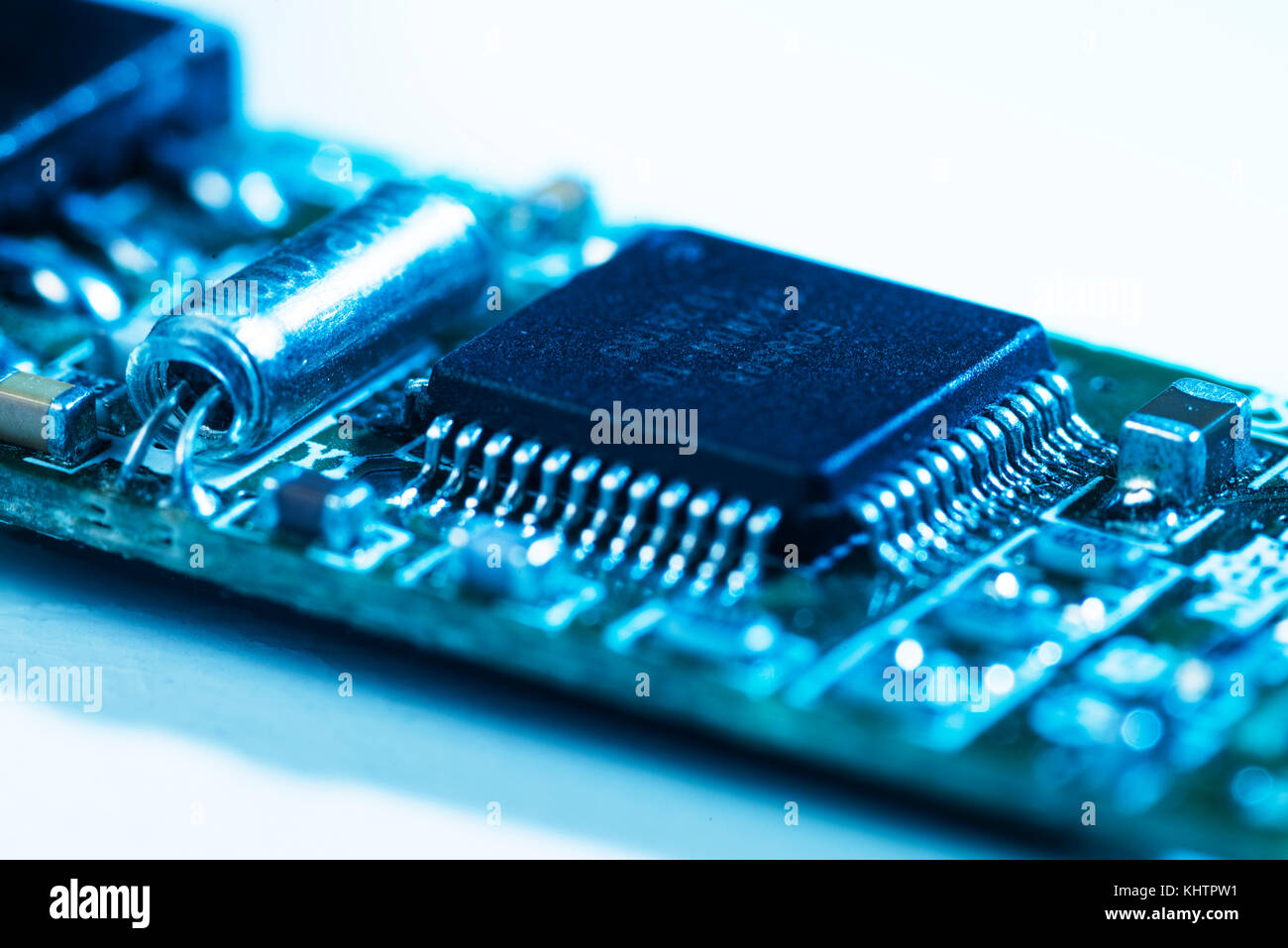 Inside of a USB Flash memory close up shot Stock Photo - Alamy