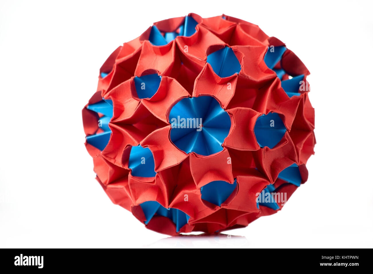 Red and blue paper art Stock Photo - Alamy