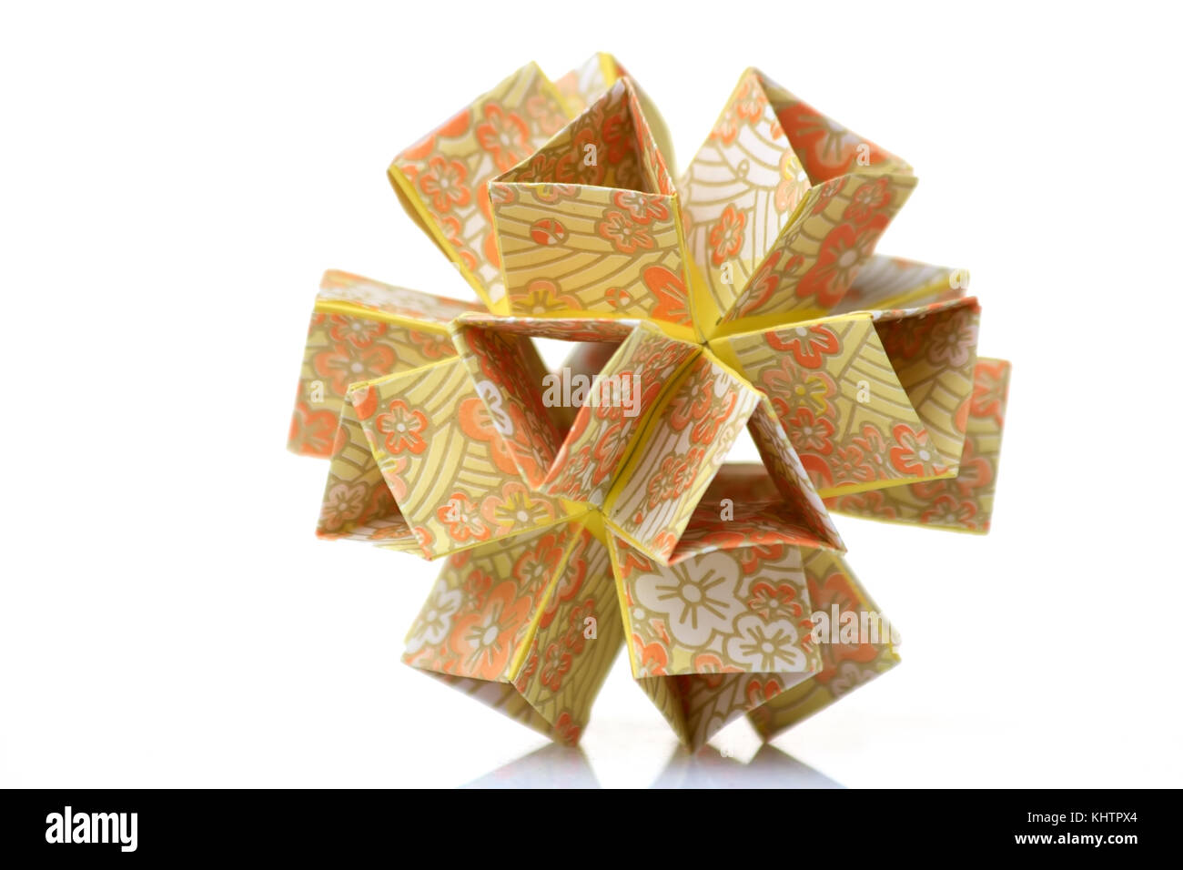 Flower modular origami Stock Photo - Alamy