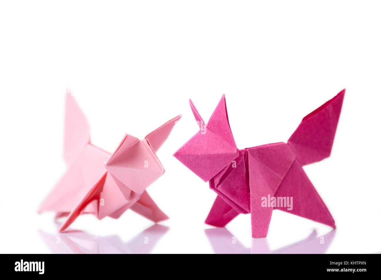 Set of animal origami models Stock Photo - Alamy