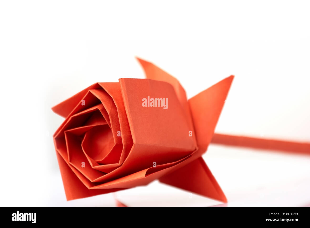 Red rose made paper hi-res stock photography and images - Alamy