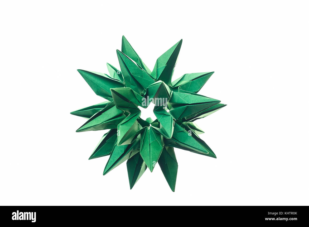 Transforming Origami Spiky Ball Diagram
