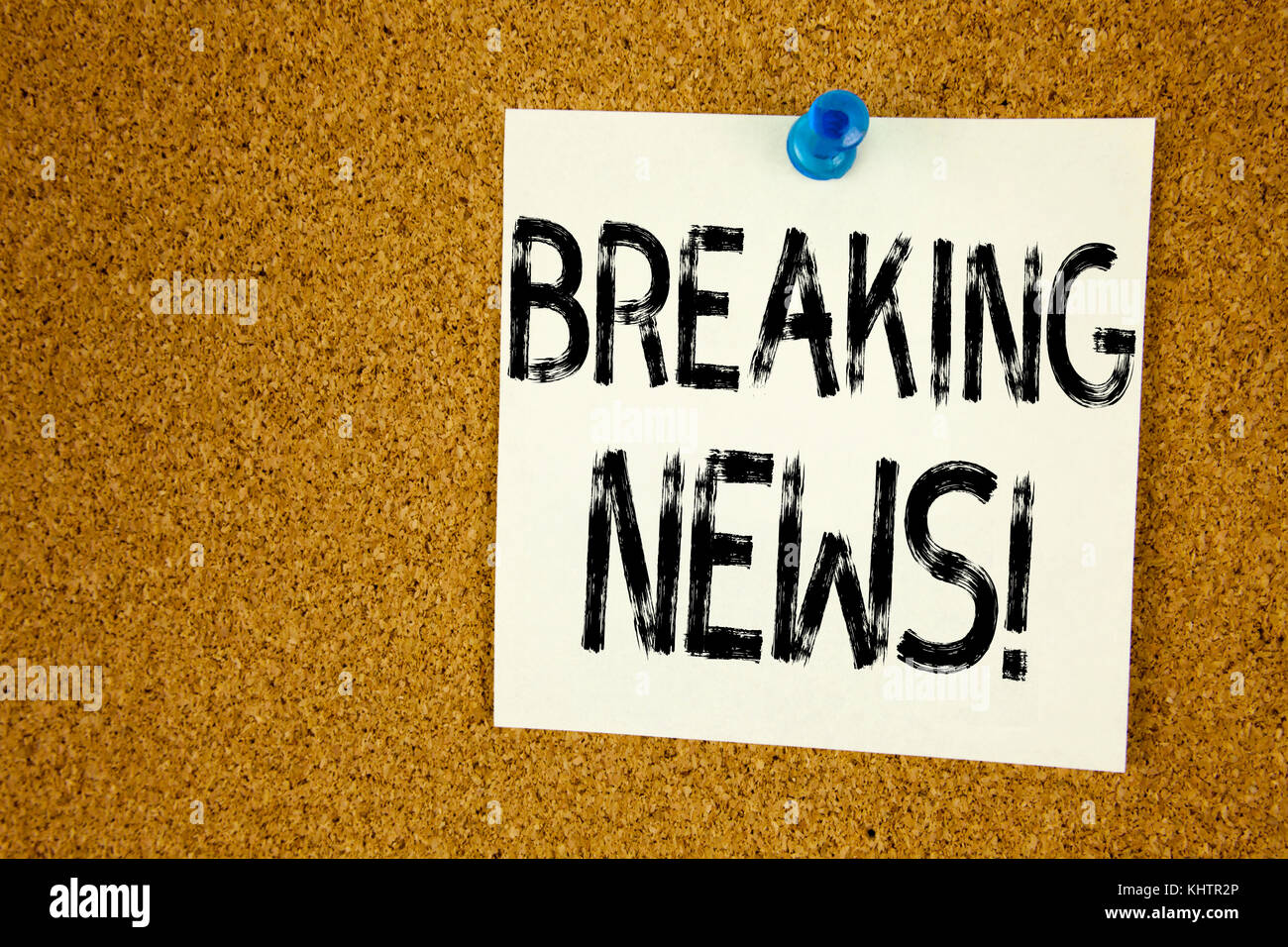 Conceptual hand writing text caption inspiration showing Breaking News ...