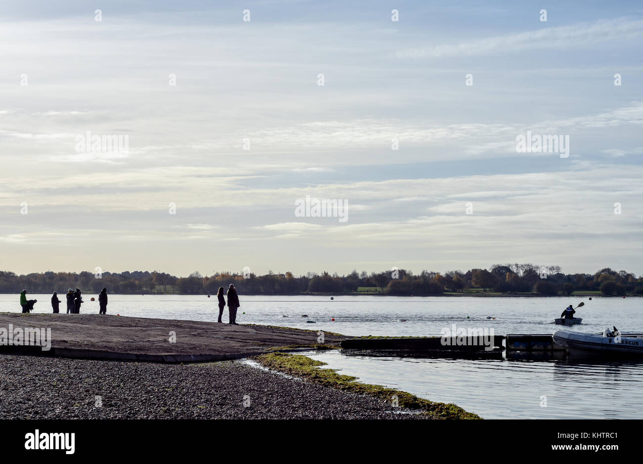 People out and about enjoying the autumn sunshine at Chasewater Country ...