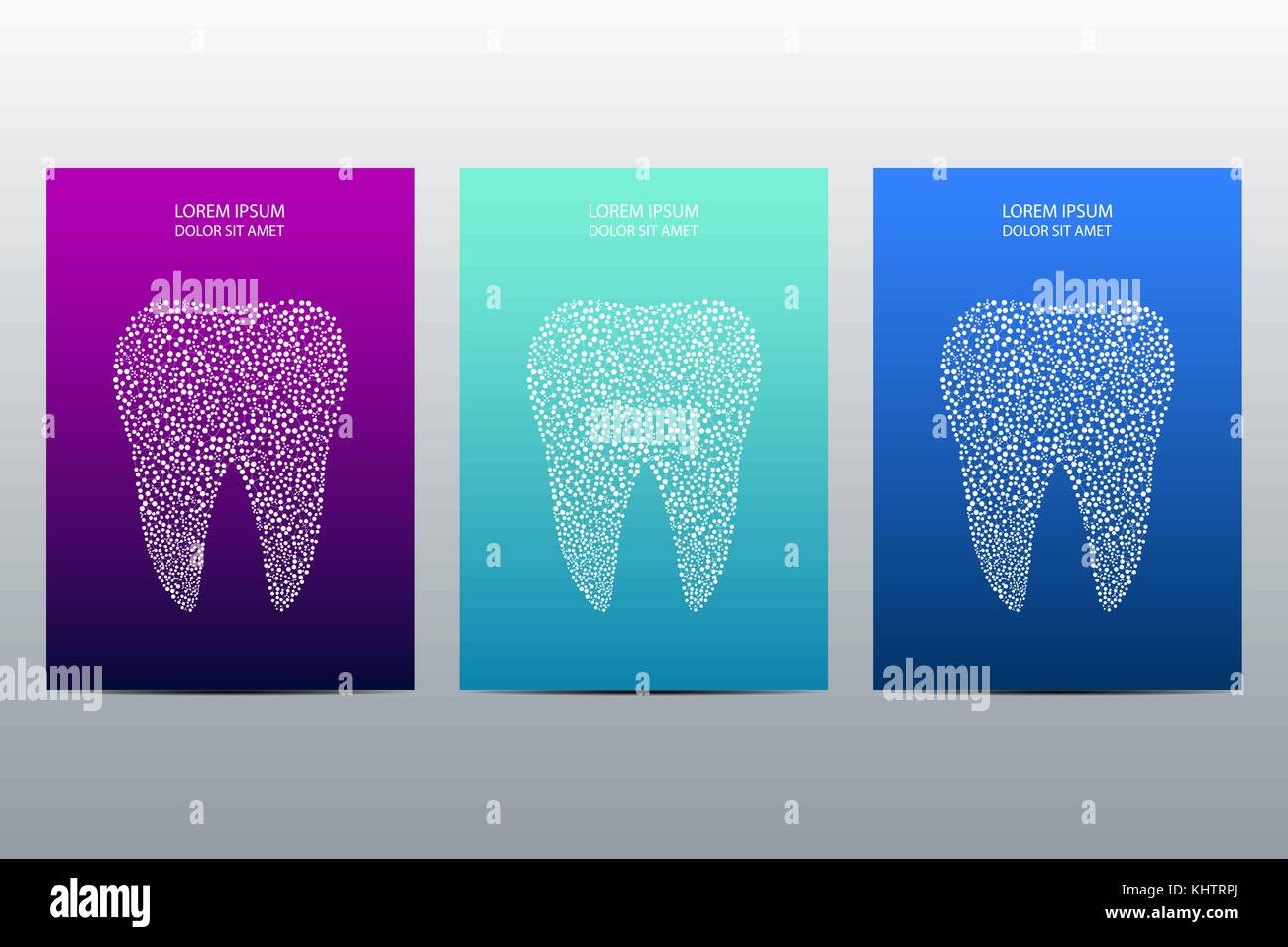 Cover or poster design with tooth background, vector illustration Stock ...